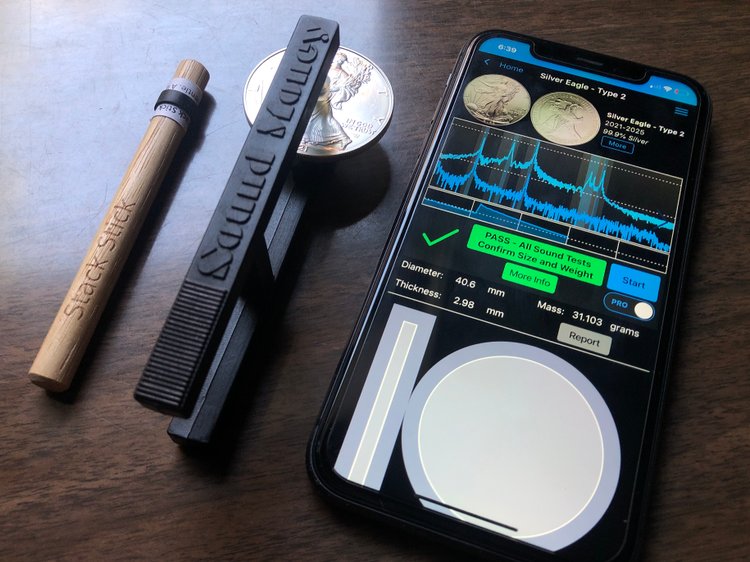 Pocket Pinger Silver and Gold Bar and Coin Tester