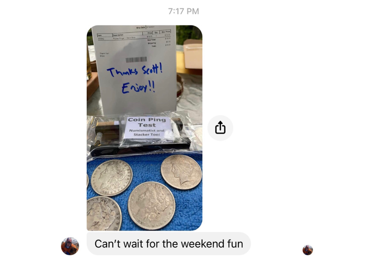 Pocket Pinger Silver and Gold Bar and Coin Tester