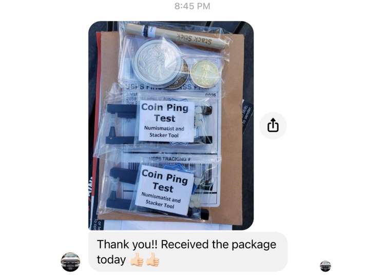 Pocket Pinger Silver and Gold Bar and Coin Tester