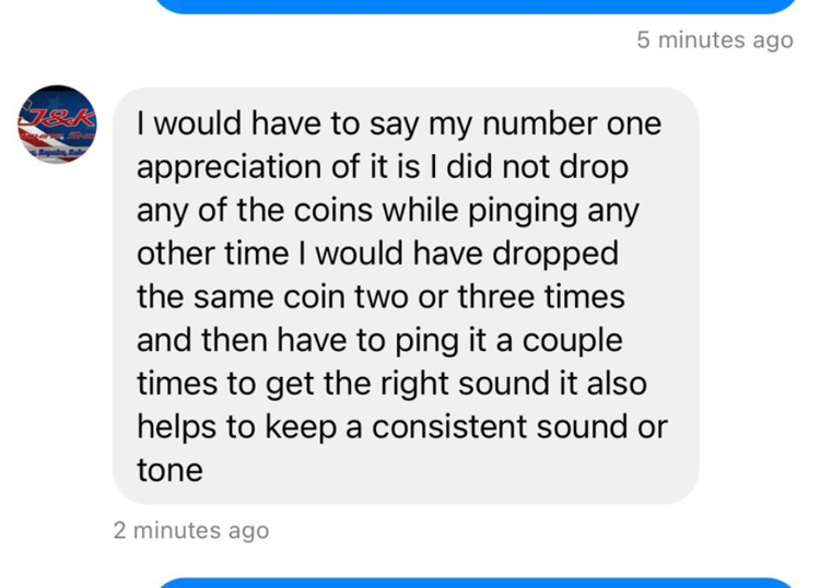 Pocket Pinger Silver and Gold Bar and Coin Tester