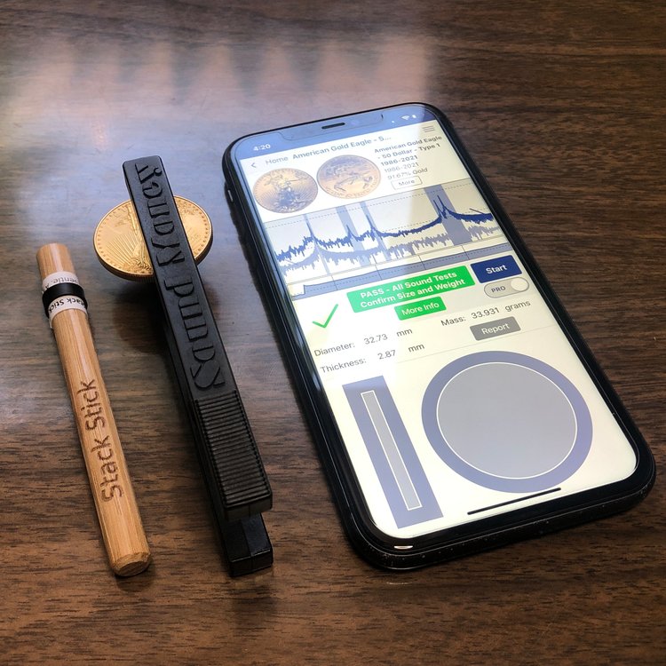 Pocket Pinger Silver and Gold Bar and Coin Tester